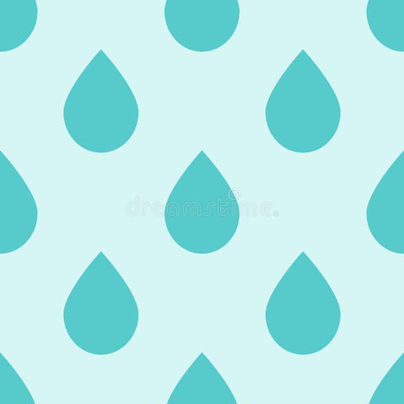 Rain flat design pattern stock vector. Illustration of drops - 124695524
