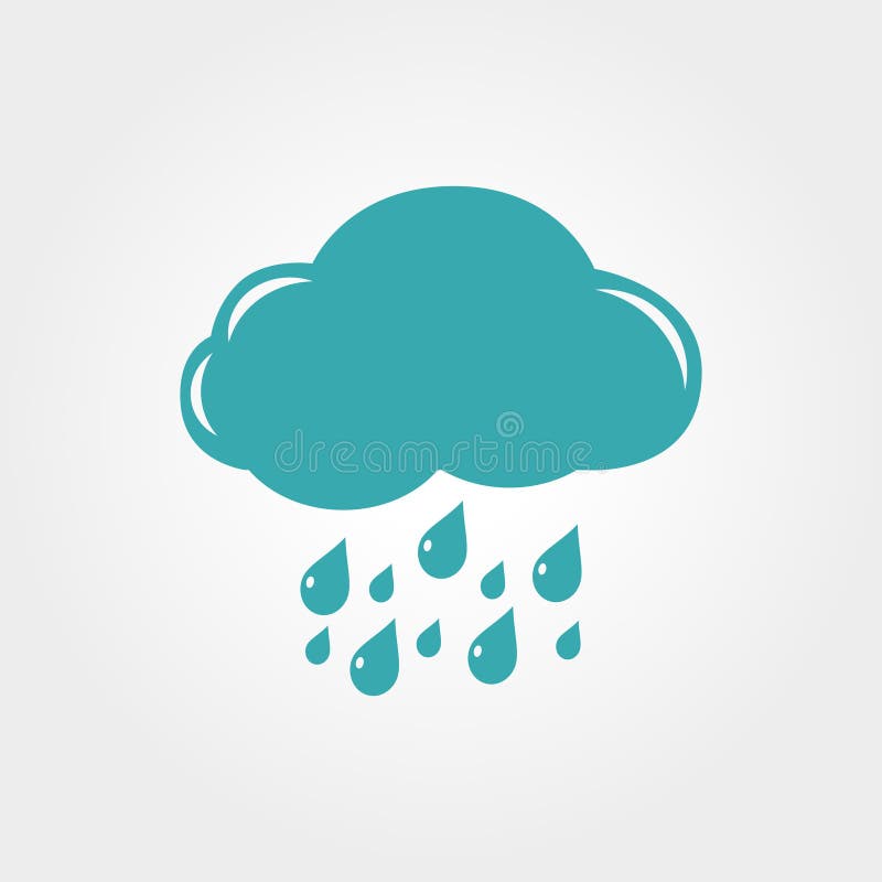 Rain icon stock vector. Illustration of vector, autumn - 113929328