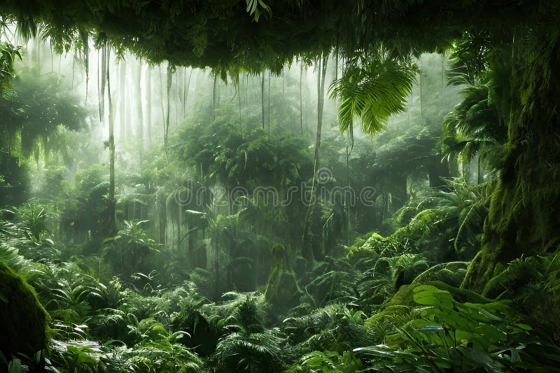 Rain forest stock illustration. Illustration of concert - 273454613