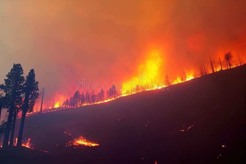Rain Forest Fire Disaster is Burning Caused by Humans, Wildfire ...