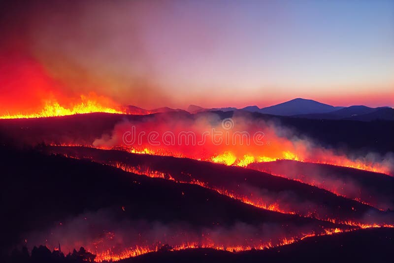 Rain Forest Fire Disaster is Burning Caused by Humans, Wildfire ...