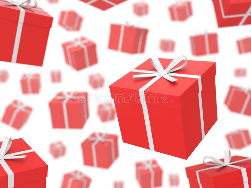 Rain of Gifts. stock illustration. Illustration of discounts - 68332338