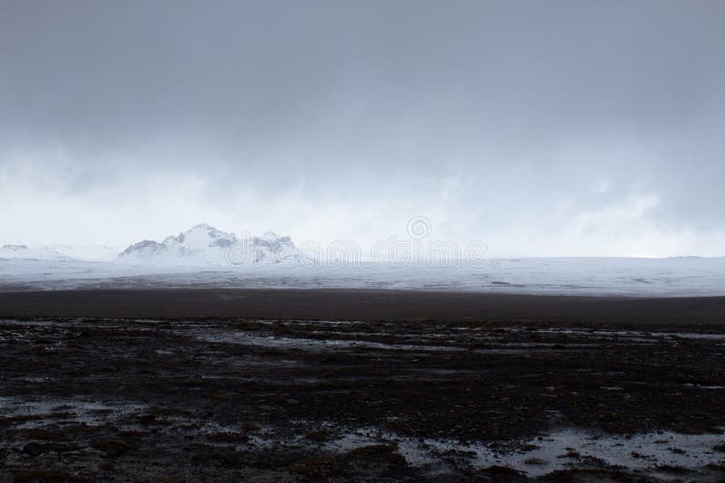 Rain on the Glacier in Iceland Stock Photo - Image of blossom ...