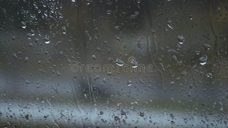 Rain on Glass: Blurry Background Stock Video - Video of film, footage ...