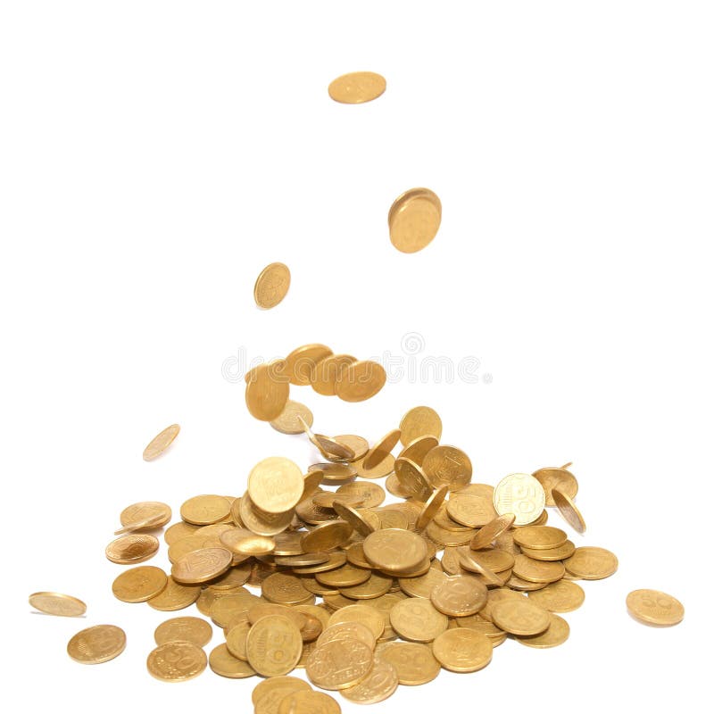 Falling Gold Coins stock photo. Image of money, falling - 11354420
