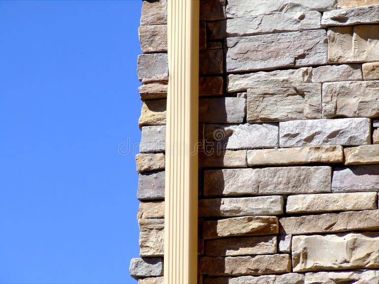 Rain gutter stock image. Image of drain, brick, textures - 1621071