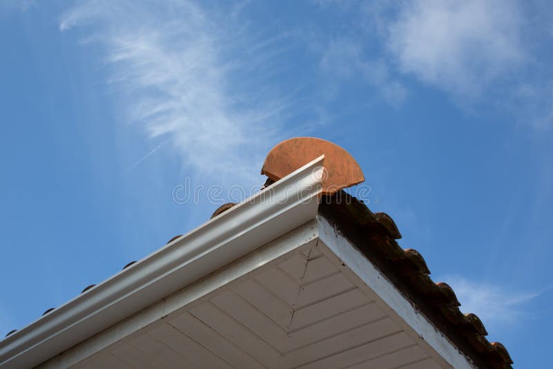 Rain Gutter in Preparing Maintenance Raining Gutters before Rainy ...