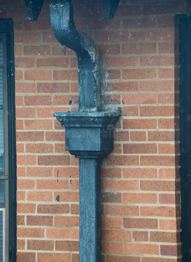 A Rain Gutter or Surface Water Collection Channel Stock Image - Image ...