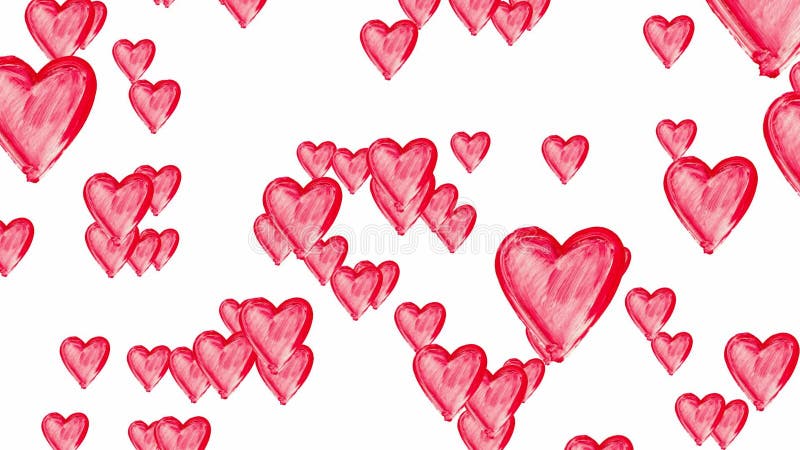 Rain of Hearts - Falling Hearts Stock Footage - Video of hearts, adore ...