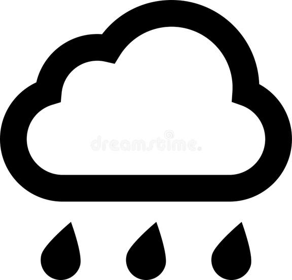 Rain Icon. Cloud with Rain Weather Icon Vector Image. Stock Vector ...