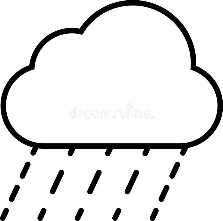 Rain Icon. Cloud with Rain Weather Icon Vector Image. Stock ...