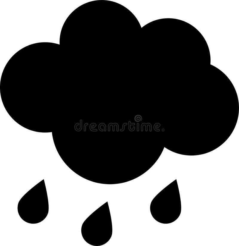 Rain Icon. Cloud with Rain Weather Icon Vector Image. Stock Vector ...