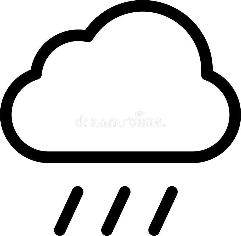Rain Icon. Cloud with Rain Weather Icon Vector Image. Stock ...