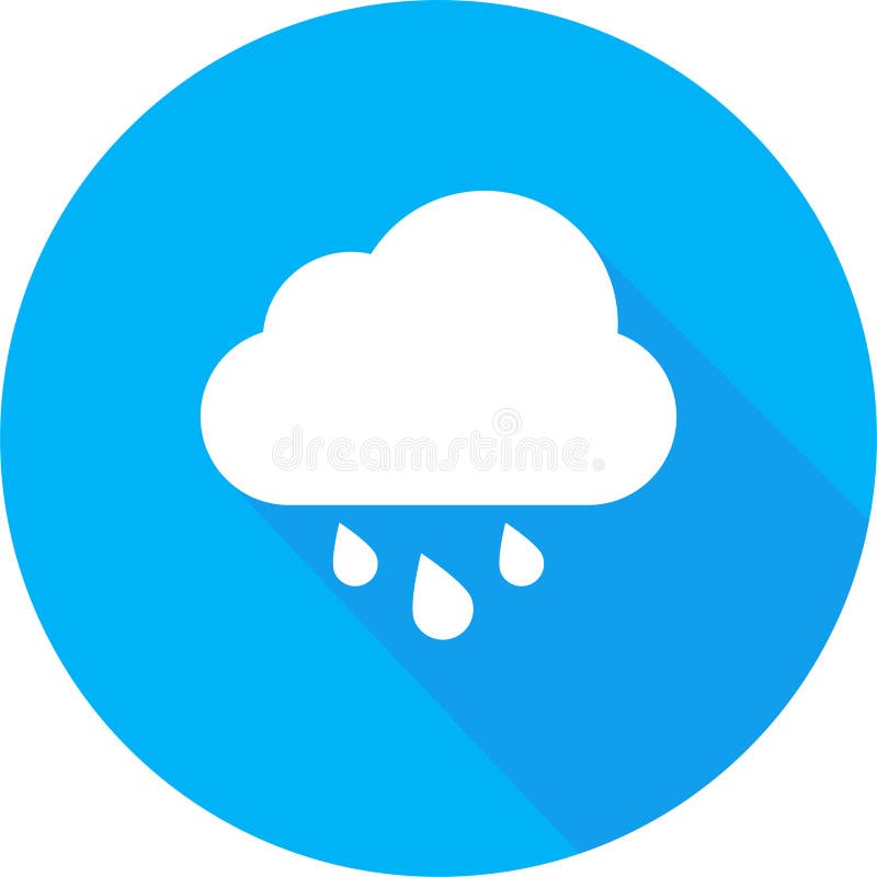 Rain Icon. Cloud with Rain Weather Icon Vector Image. Stock ...