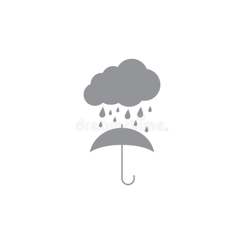 Rain Icon and Symbol Vector Template Illustration Stock Illustration ...
