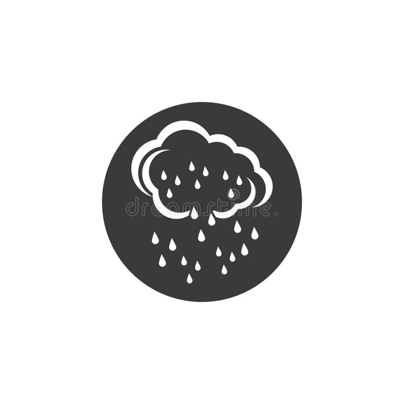 Rain Icon and Symbol Vector Template Illustration Stock Illustration ...