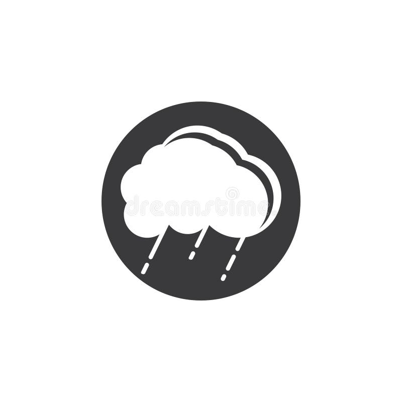 Rain Icon and Symbol Vector Template Illustration Stock Illustration ...