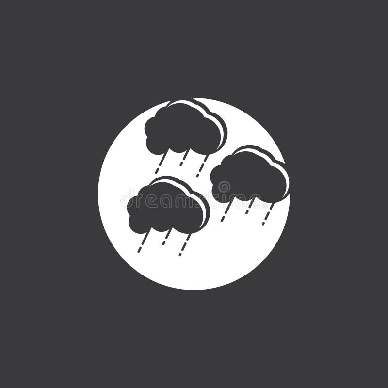 Rain Icon and Symbol Vector Template Illustration Stock Illustration ...