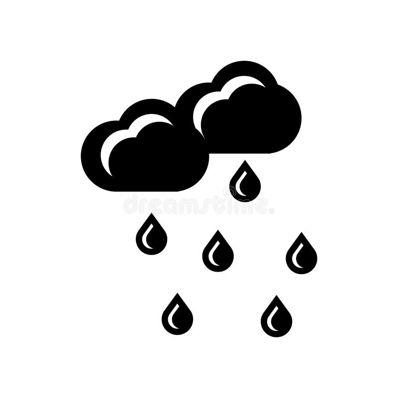 Rain Icon Vector Isolated on White Background, Rain Sign , Eco Symbols ...