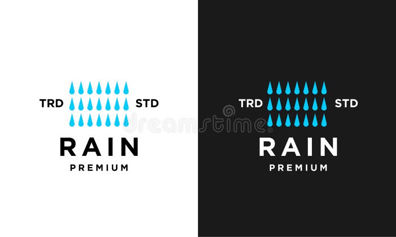 Rain Letter R Logo Icon Design Modern Logo Stock Illustration ...