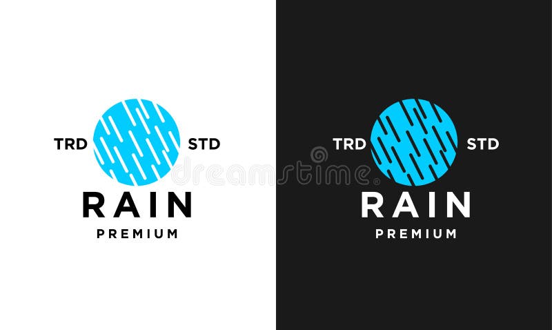 Rain Letter R Logo Icon Design Modern Logo Stock Illustration ...