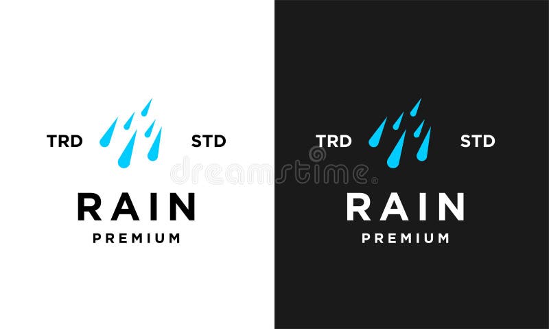 Rain Letter R Logo Icon Design Modern Logo Stock Illustration ...