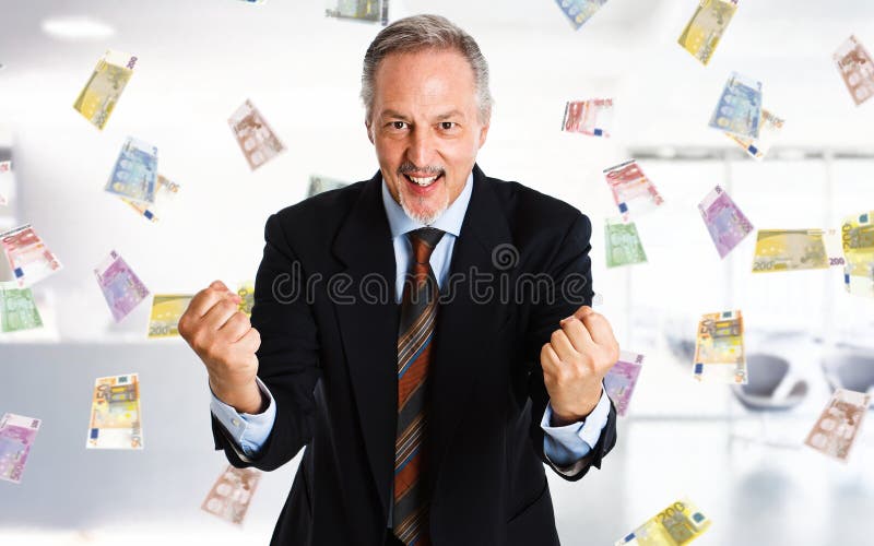 Rain of money stock photo. Image of bank, euro, rich - 22180064