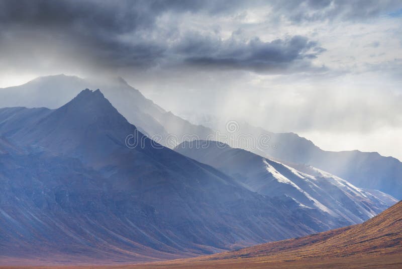 Rain in mountains stock image. Image of landscape, nature - 260908281