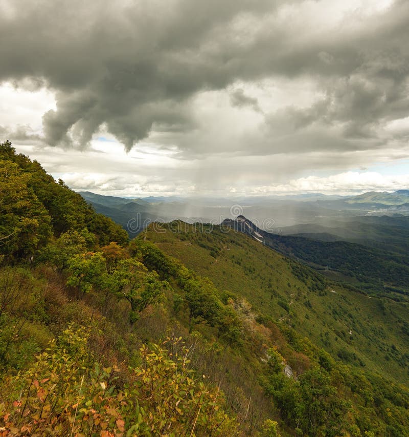 Rain in the mountains. stock photo. Image of wilderness - 212159212