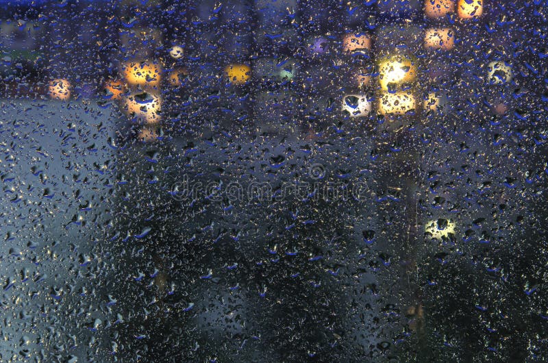 RAIN at NIGHT stock photo. Image of view, summer, residential - 96008190