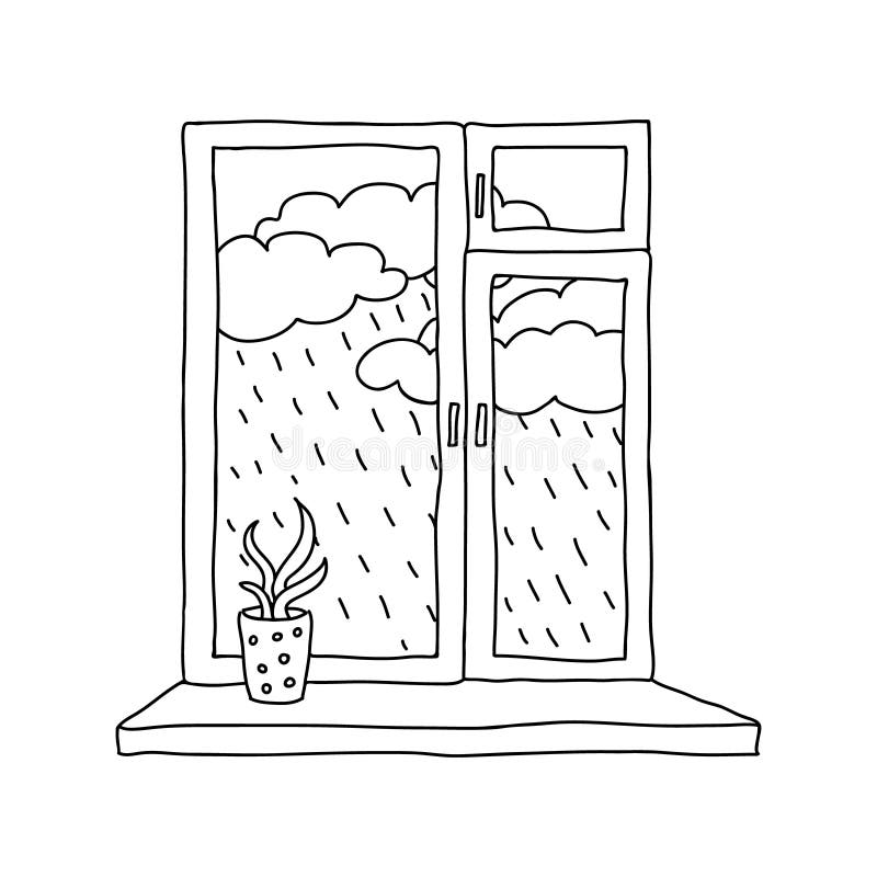 Outside Rain Window Stock Illustrations – 613 Outside Rain Window Stock ...