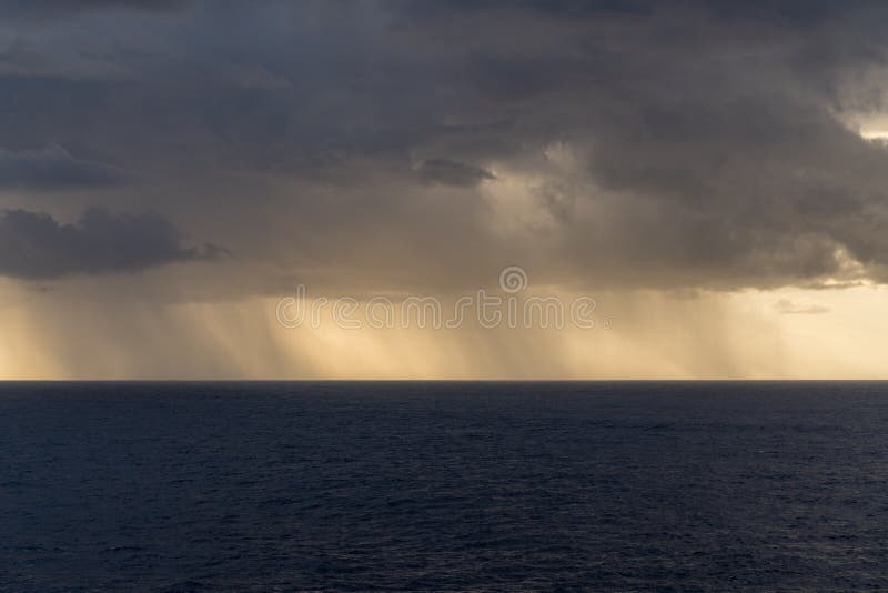 Rain Over the Atlantic Ocean from Heavy Storm Clouds Stock Image ... Rain Over the Atlantic Ocean from Heavy Storm Clouds Stock Image ...