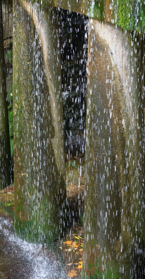 Rain and Porch with Pillars Stock Image - Image of porch, step: 12865205