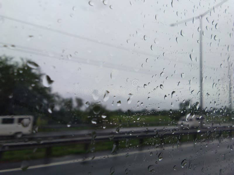 Rain stock image. Image of rain, raindrops, road, nostalgic - 164041169