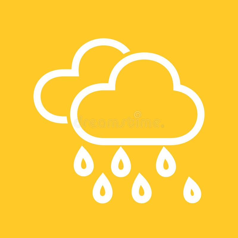 Rain stock vector. Illustration of monsoon, water, weather - 79575382