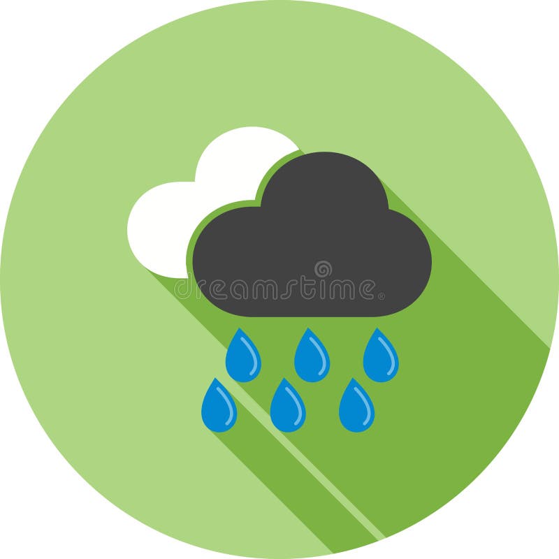 Rain stock vector. Illustration of monsoon, weather, spring - 83634916