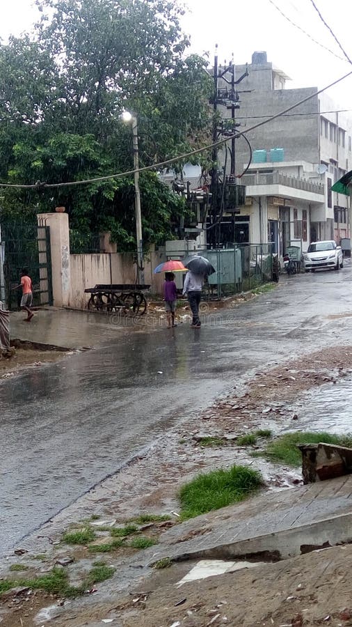 Rain editorial image. Image of nature, roads, rain, water - 192076260