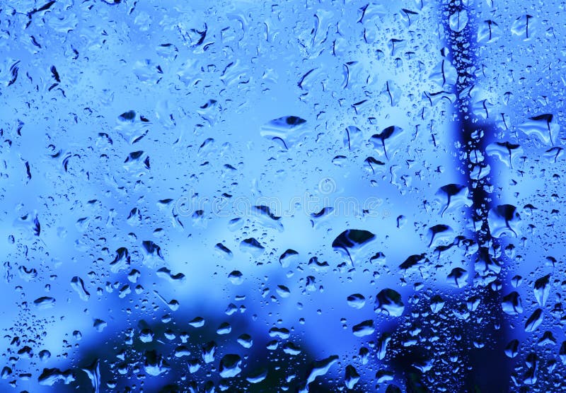 Rain stock photo. Image of water, blurr, blue, rain, blurred - 30284