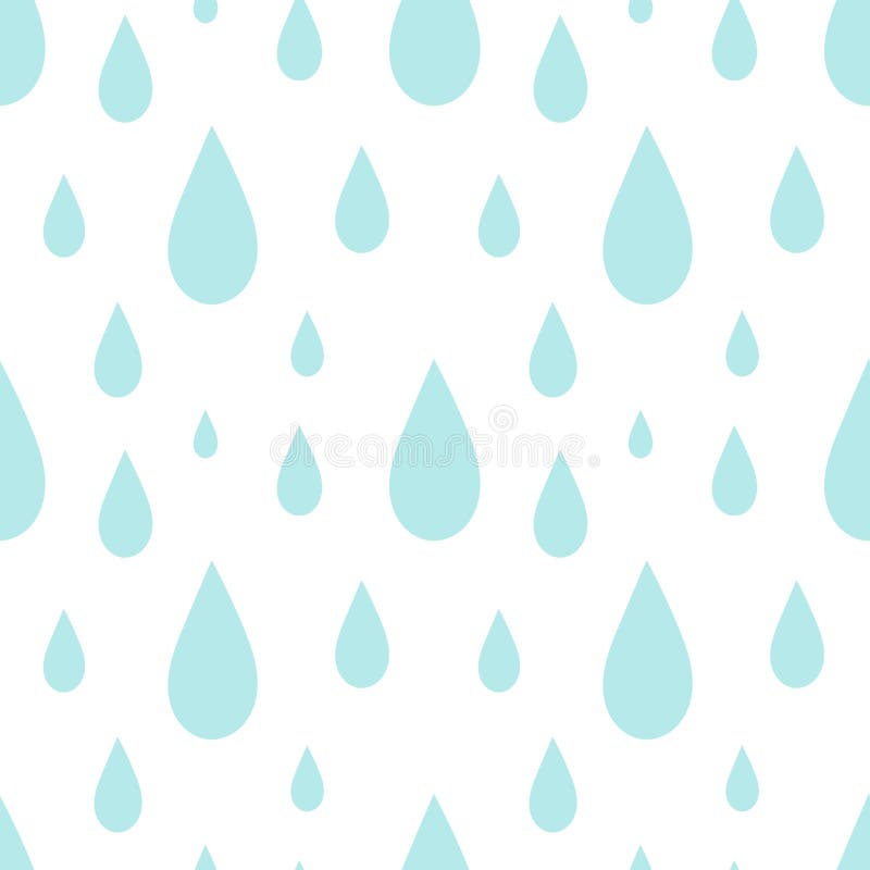 Rain seamless pattern stock vector. Illustration of flat - 103795506