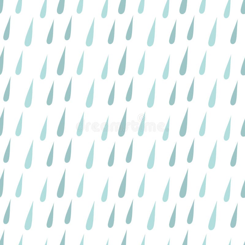 Rain seamless pattern stock vector. Illustration of flat - 103795506