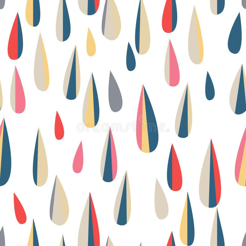 Rain Season Illustrations Seamless Pattern. Stock Illustration ...
