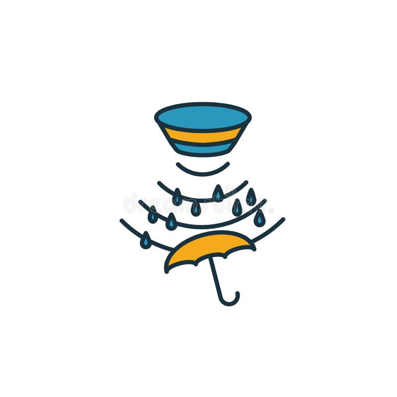 Rain Sensor Icon. Simple Element from Sensors Icons Collection Stock ...