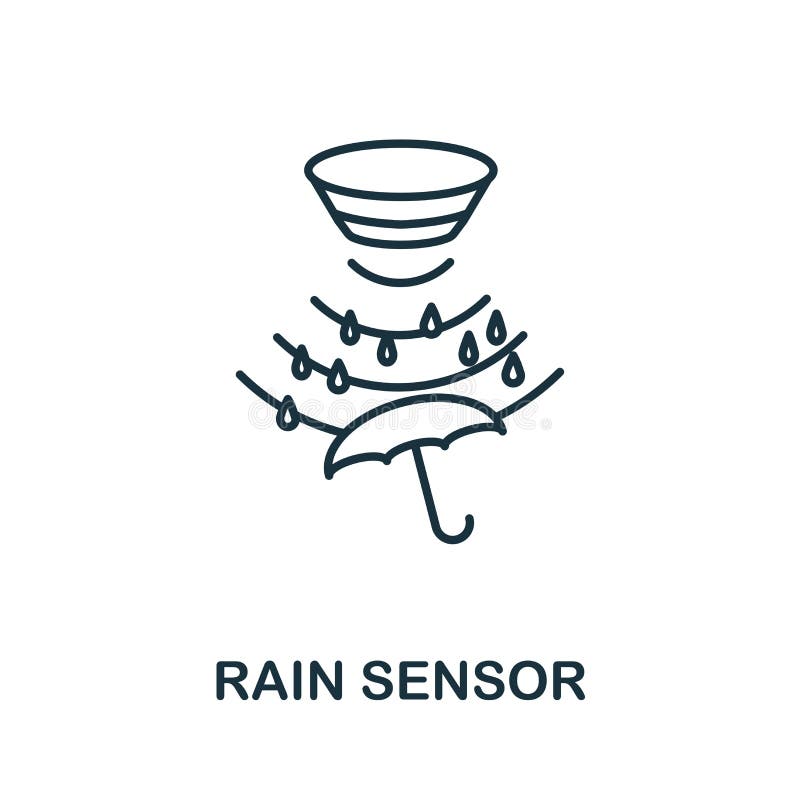 Rain Sensor Icon from Sensors Icons Collection. Creative Two Colors ...