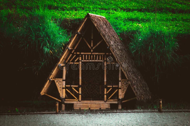 Rain and shack stock image. Image of contrast, rain - 263774059