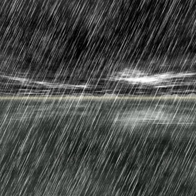 Rain shoreline stock illustration. Illustration of rain - 63502179