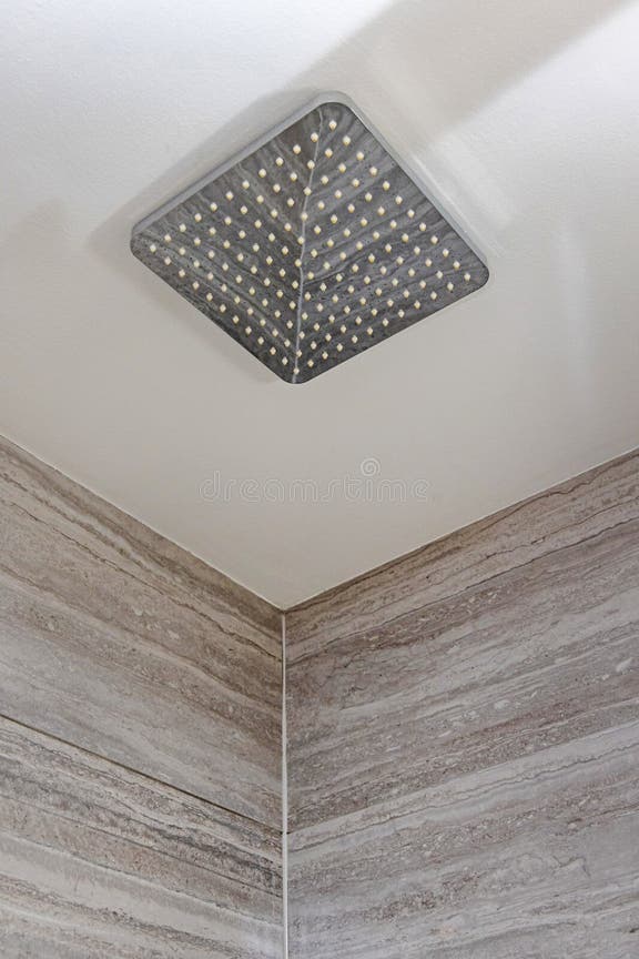 Rain Shower Head Ceiling stock photo. Image of built - 297753308