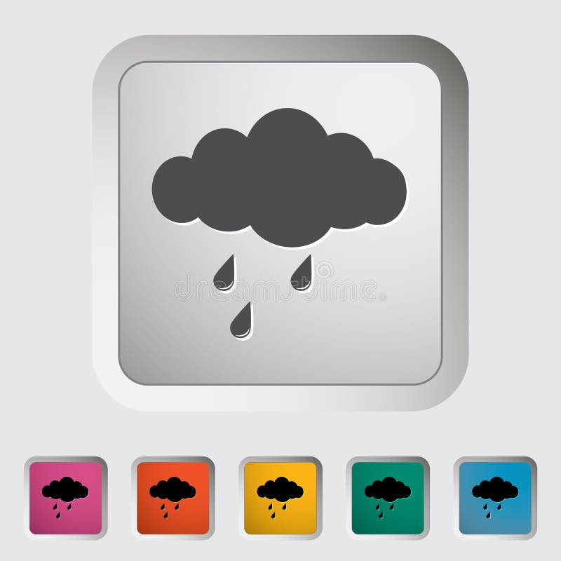Rain sign. stock vector. Illustration of rain, decoration - 91622765