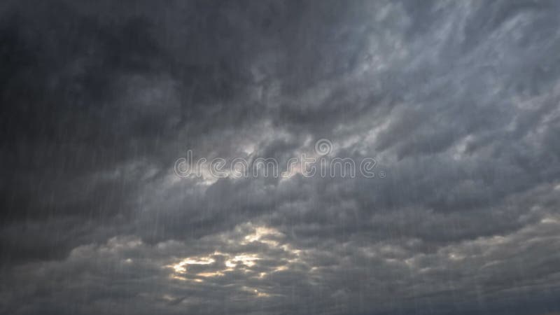 Gently Falling Rain Falling From The Sky