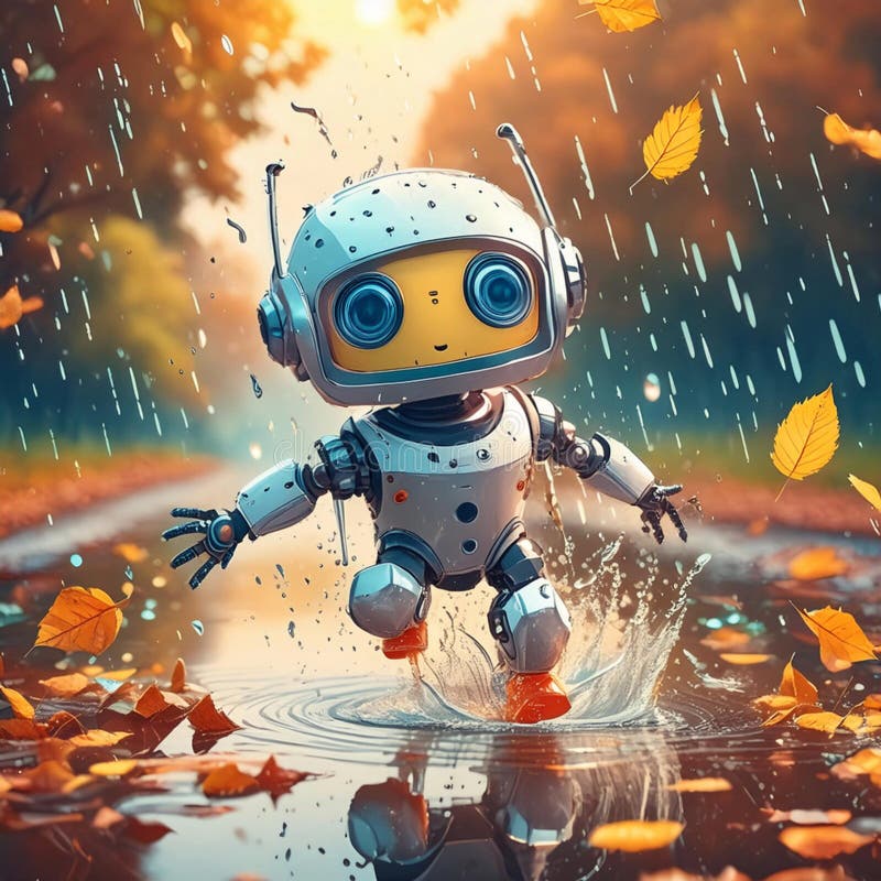 In the Rain, a Small and Adorable Domestic Robot Displayed Its ...