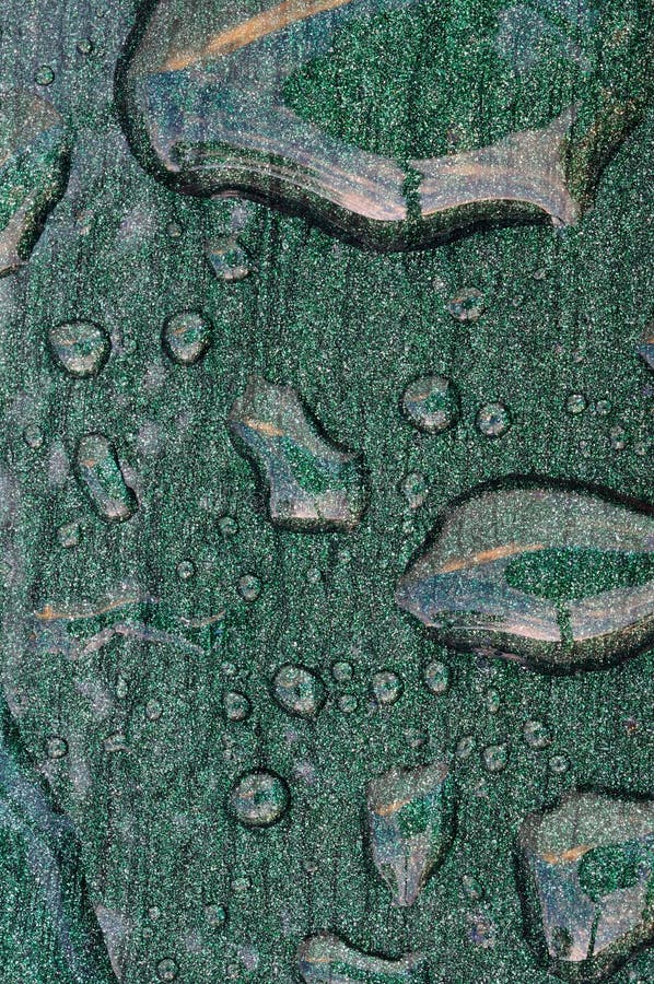 Rain Spots on Metallic Table, Spain. Stock Image - Image of rain ...